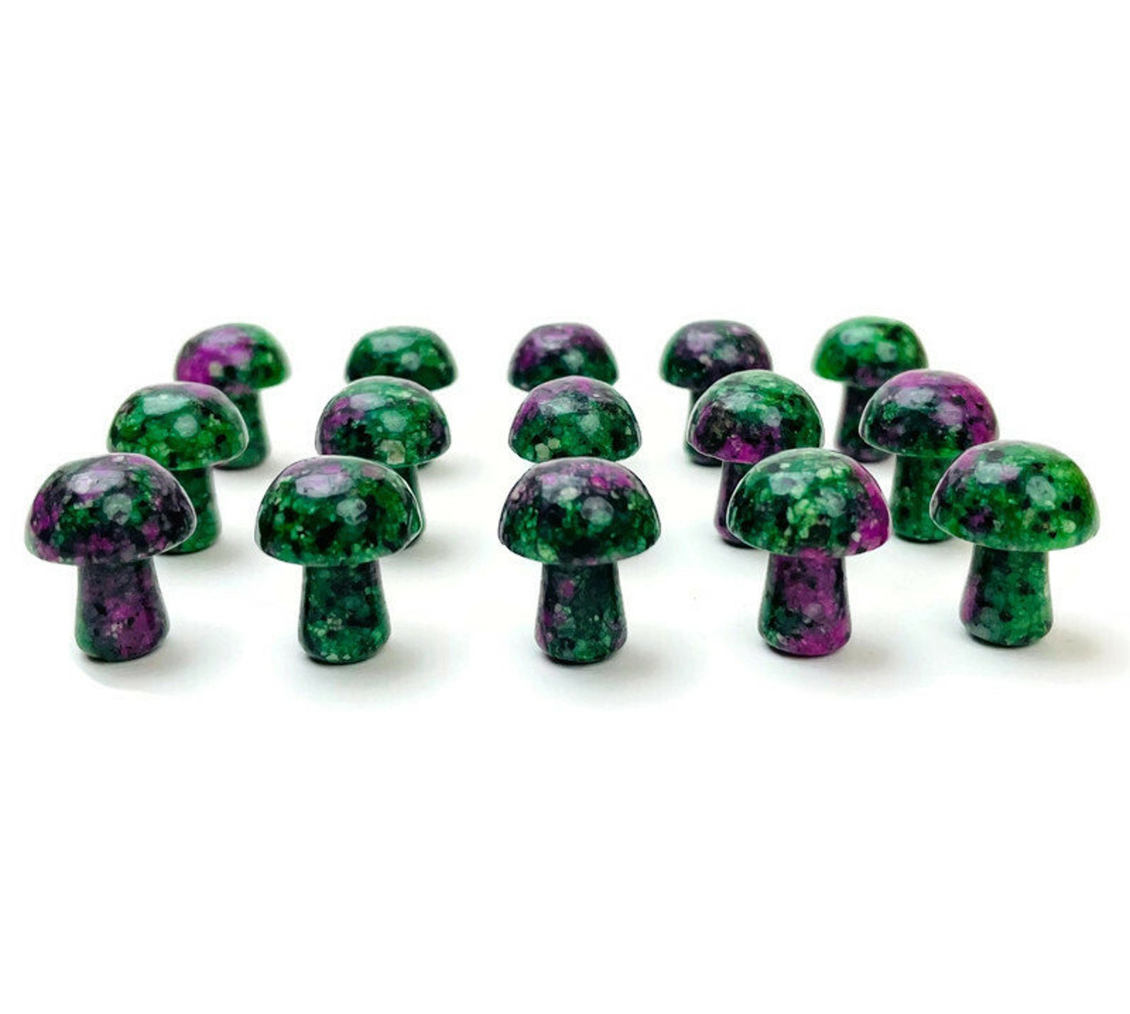 Ruby Zoisite Mushroom 1 Ruby Zoisite Crystal Mini Mushroom - Etsy