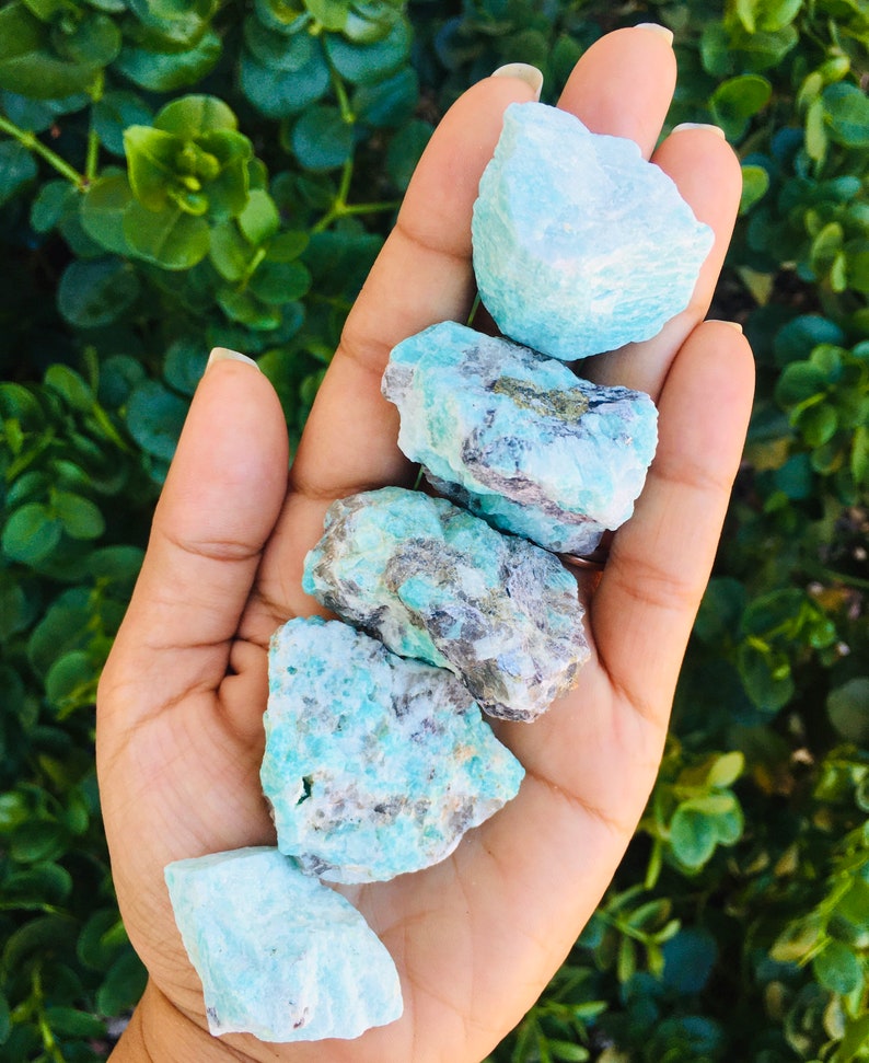 Amazonite Crystal 1 ONE Raw Amazonite Stone Rough | Etsy