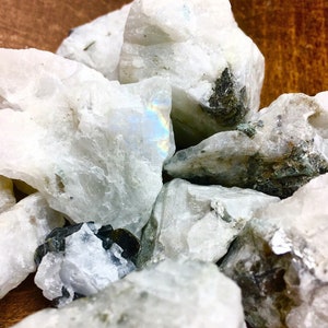 Raw Moonstone Crystal 1/4LB Rough Moonstone Rainbow Moonstone AA ...