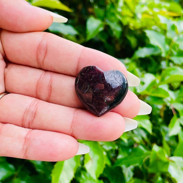 Garnet Heart - Etsy