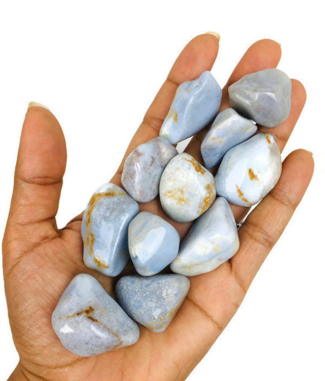 Chalcedony Crystal 1 Chalcedony Stone Tumbled Chalcedony Crystals Cloud ...