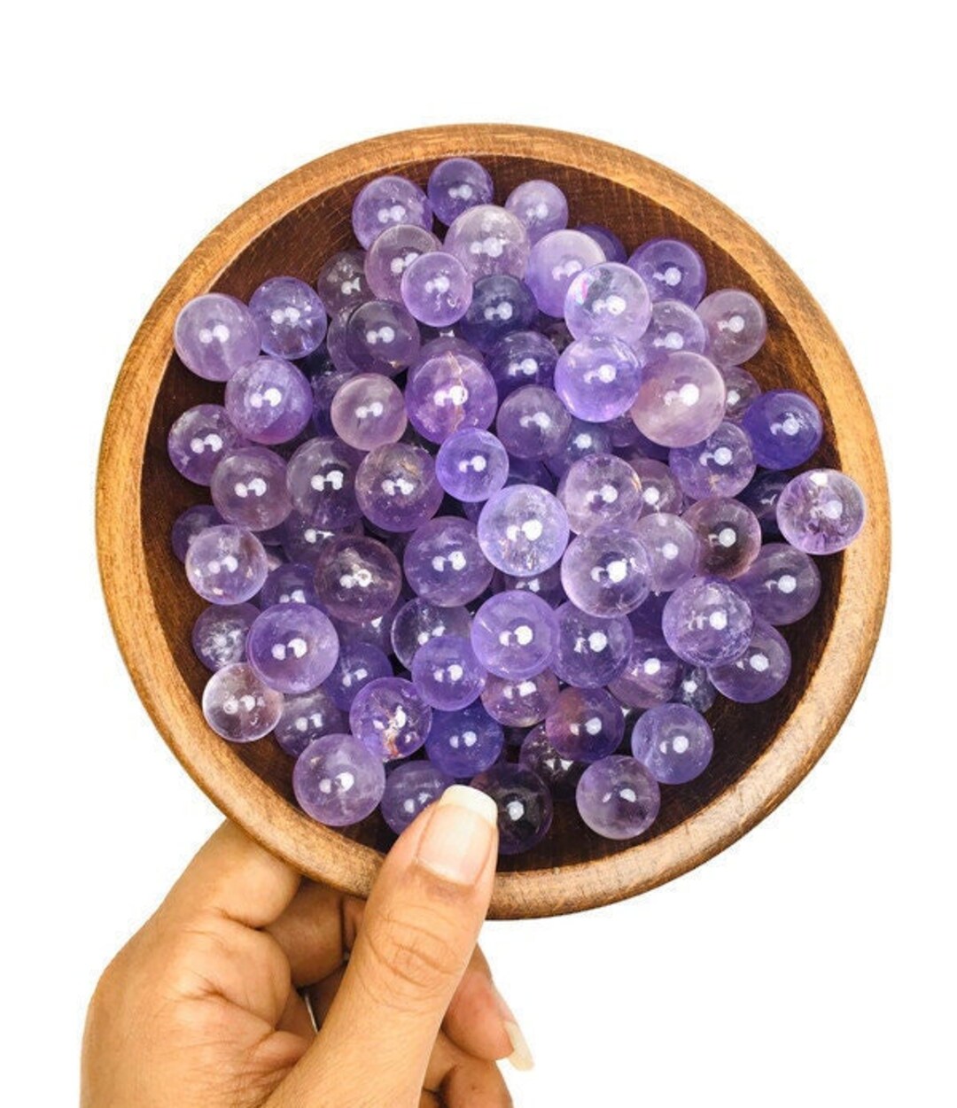 Amethyst Crystal Spheres (1-10 Pcs) Mini Amethyst Crystal Ball XXS ...