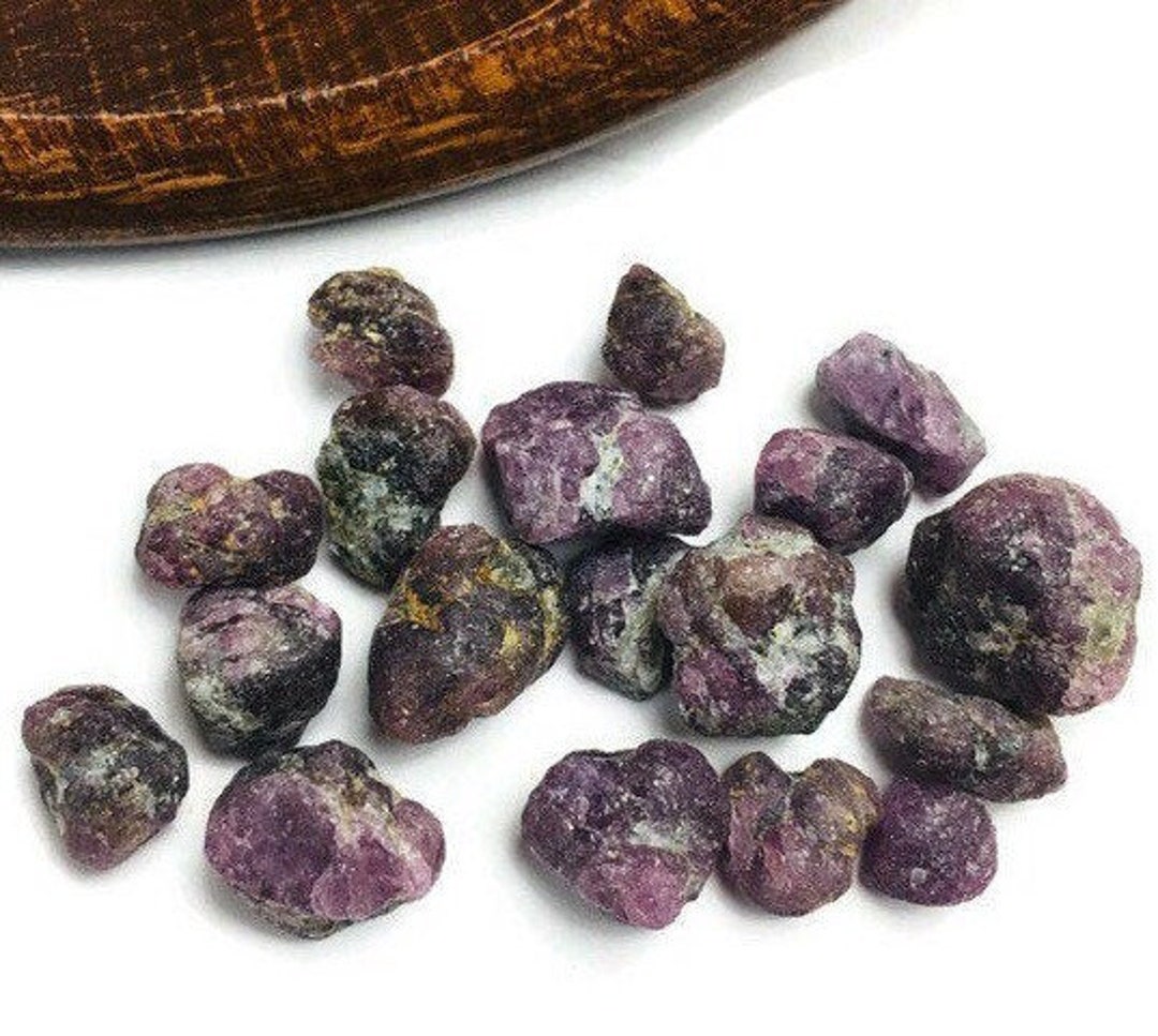 Ruby Crystals (10G) Raw Ruby - NATURAL Rough Ruby Raw Crystal - Rough ...