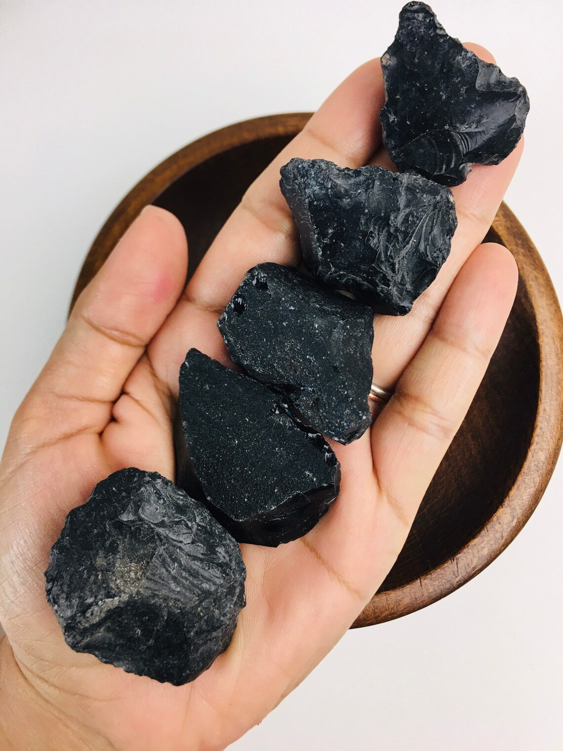 Obsidian Raw Crystals 114.52G Raw Obsidian Black | Etsy UK