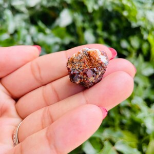 Raw Garnet Crystal Cluster (10.0G) Red Orange Spessartine Garnet ...