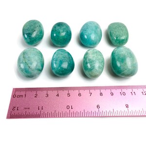 Amazonite Crystal (1) Large Round Tumbled Stone Natural Gemstone (ONE ...