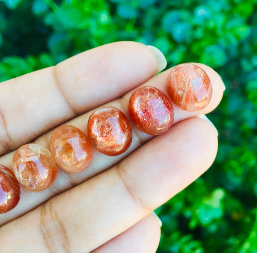 Sunstone Crystal 1 Sunstone Cabochon Beautiful Sun Stone XS Orange ...