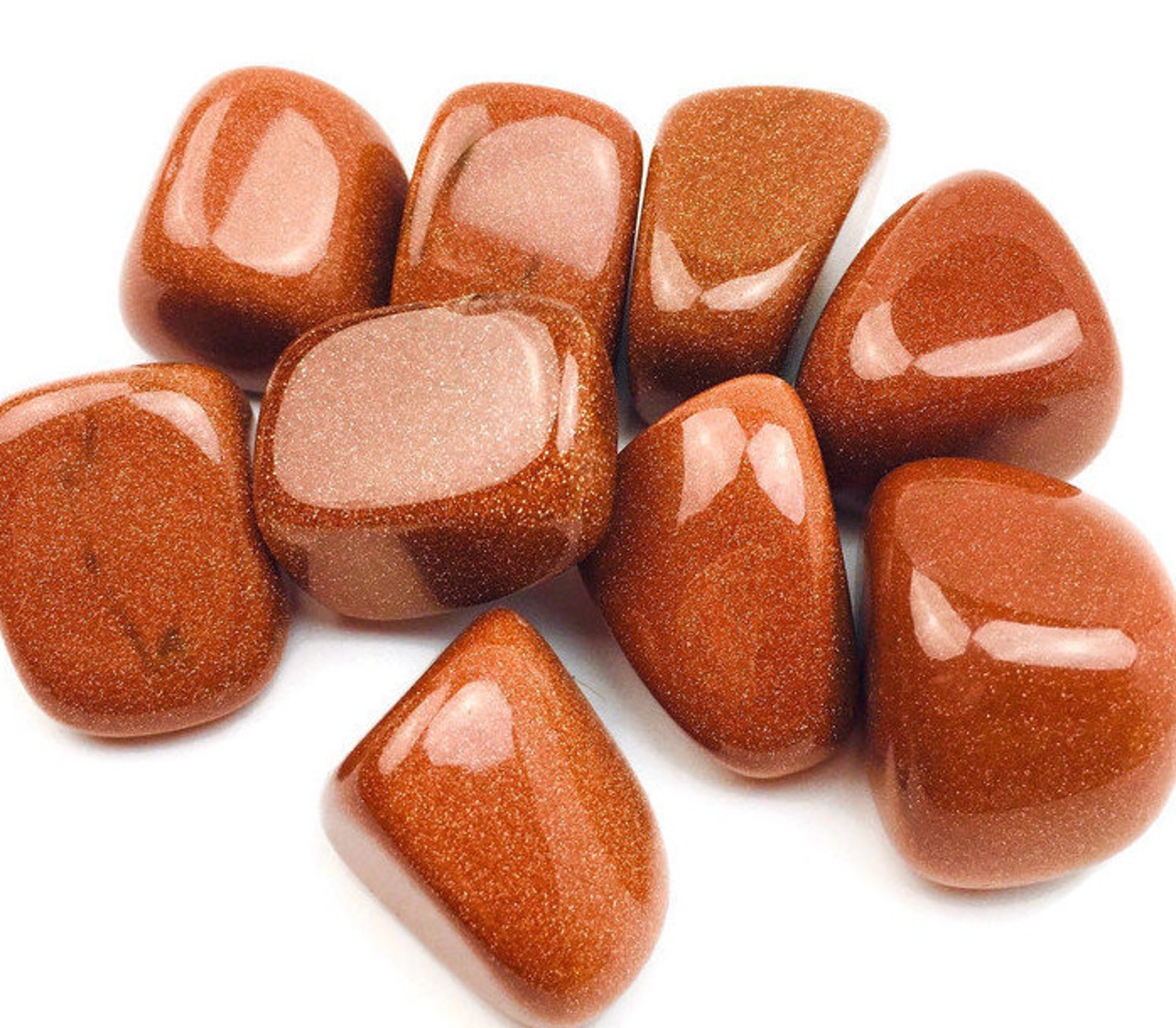 Goldstone Crystal 1 Tumbled Goldstone Tumbled Sandstone | Etsy