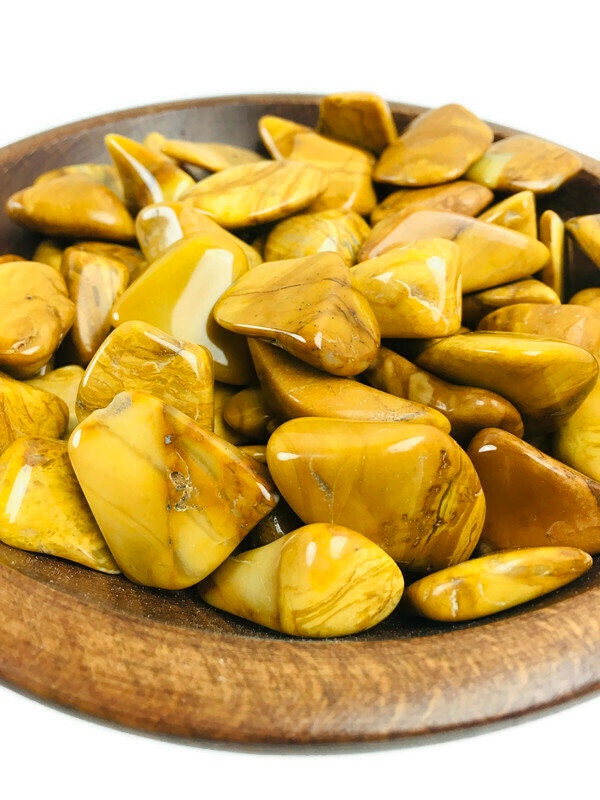 Jasper Crystal 1 Yellow Gold Jasper Stone Tumbled Jasper | Etsy