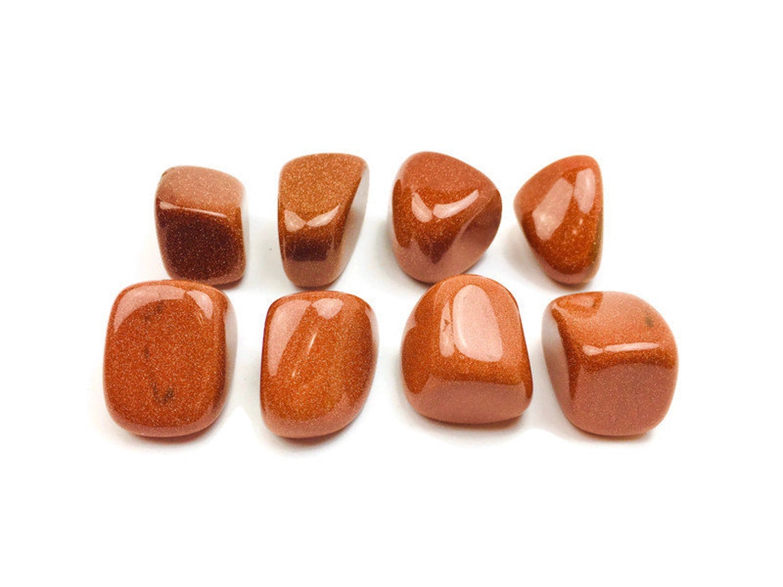 Goldstone Crystal 1 Tumbled Goldstone Tumbled Sandstone | Etsy
