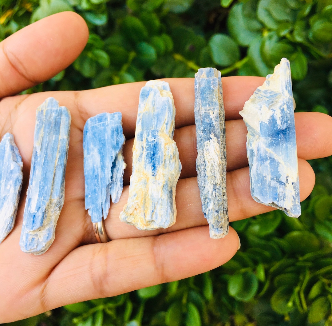 Kyanite Crystal 1 Rough Kyanite Blade, Raw Kyanite Stick, Blue Gray Silver Kyanite Stone - Etsy ...