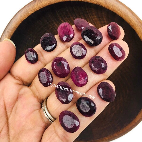 Red Ruby Necklace - Etsy