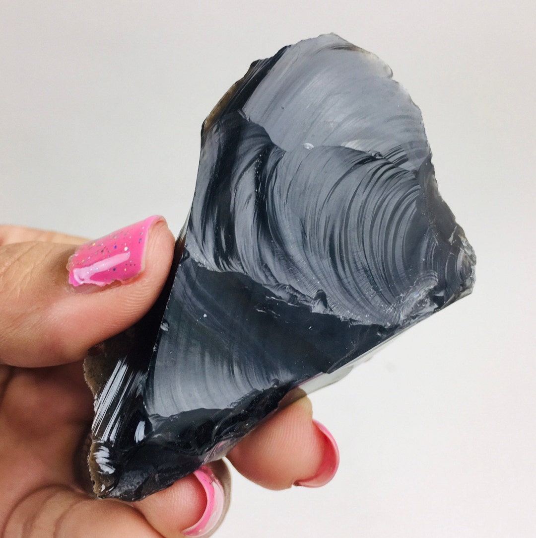 Rough Obsidian - Raw Crystals (1) Raw Obsidian - Black Obsidian ...