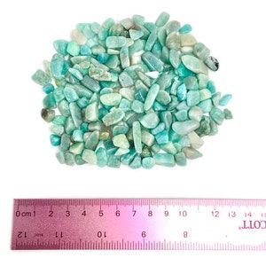 Amazonite Crystal Chips 100G Small Mini Amazonite Green Blue Tumbled ...