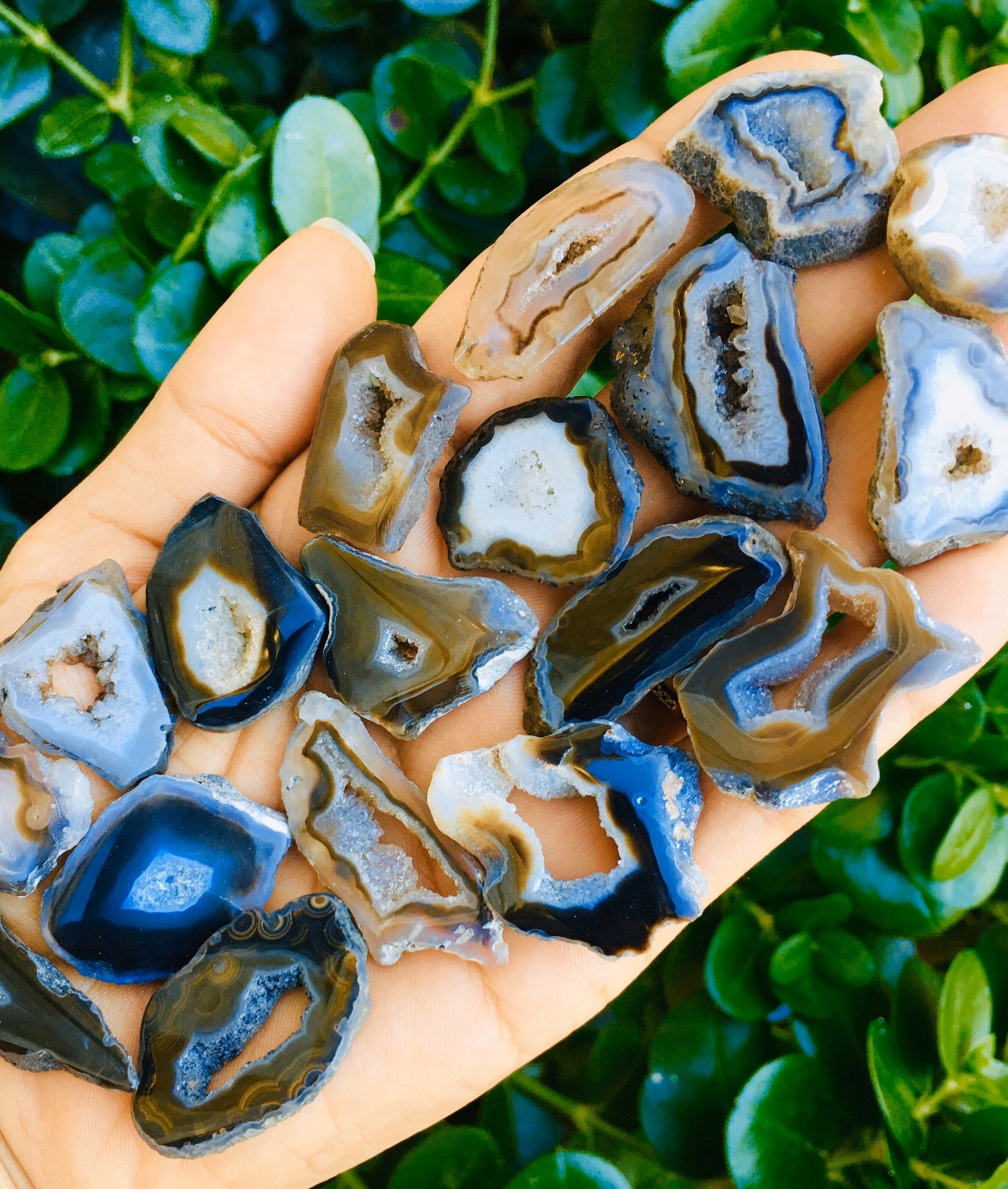 Agate Druzy Crystal Slice 1 SMALL Raw Geode Crystal Rough - Etsy