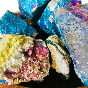 Raw Peacock Ore: Bornite Chalcopyrite Crystal Gemstone Rock (1.0-1.75 ...