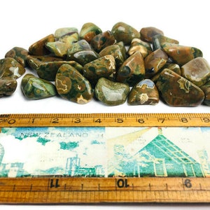 Rainforest Rhyolite Crystal (1) Rhyolite Stone (XS) Beautiful Tumbled ...