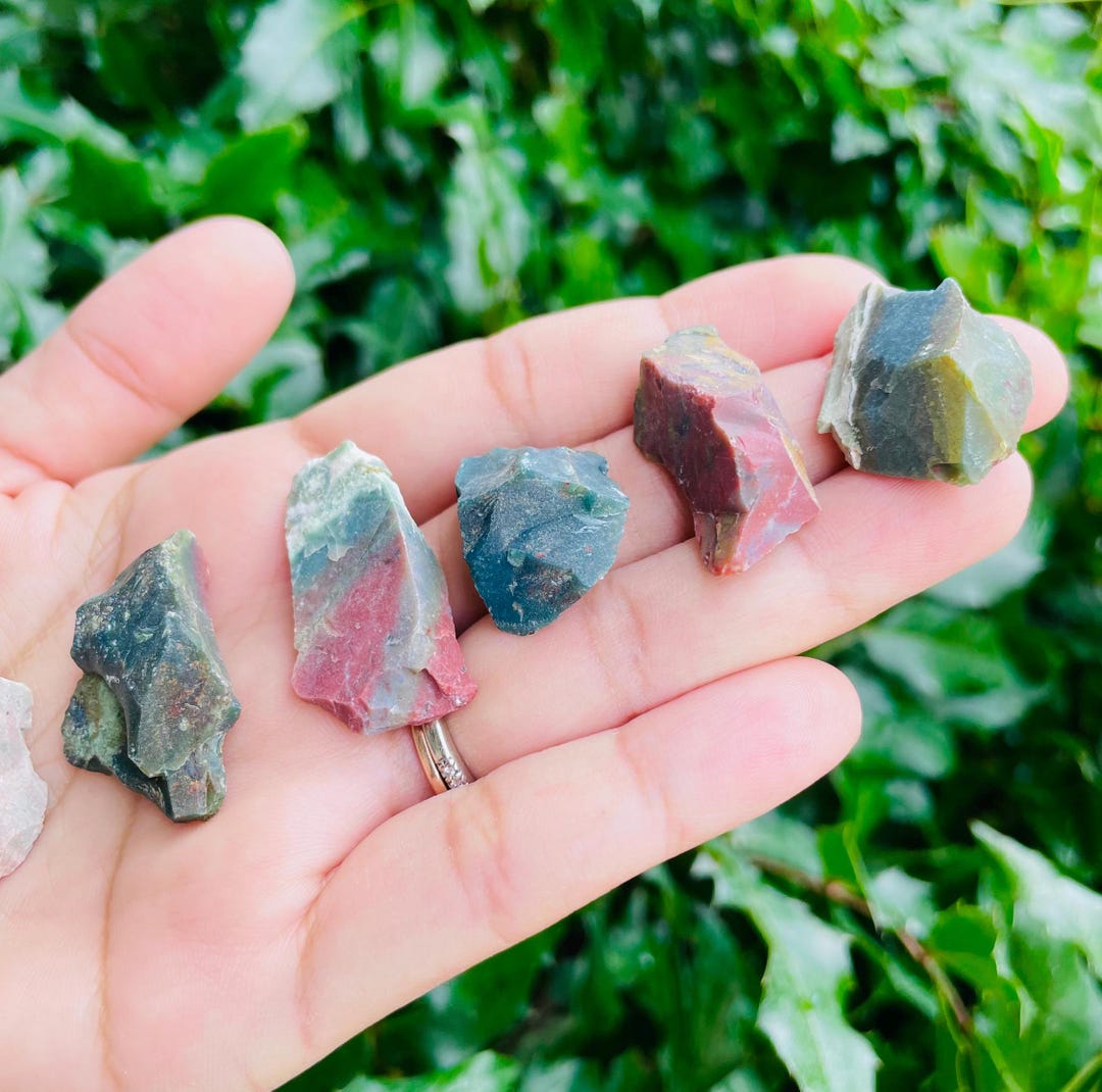 Mini Raw Bloodstone Crystal (1) One Micro Rough Bloodstone, Natural ...