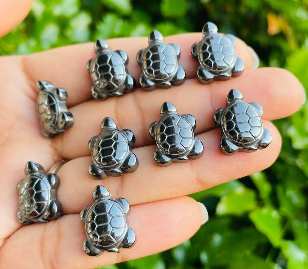 Mini Pyrite Turtle (1) Silver Pyrite Crystal Turtle, Pyrite Stone XS ...