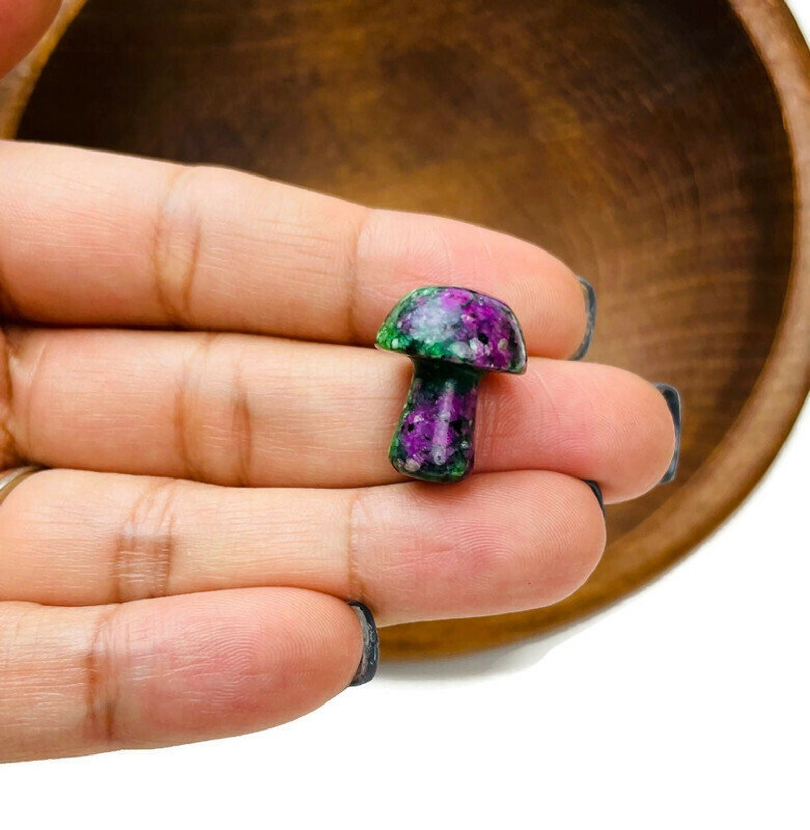 Ruby Zoisite Mushroom 1 Ruby Zoisite Crystal Mini Mushroom - Etsy