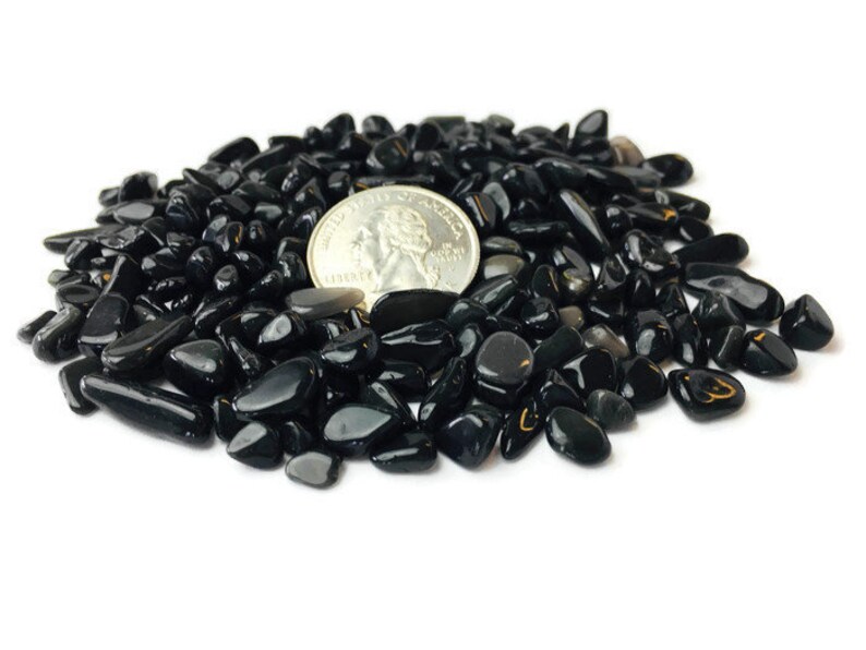 Obsidian Crystal 100G Small Tumbled Obsidian Stone black - Etsy