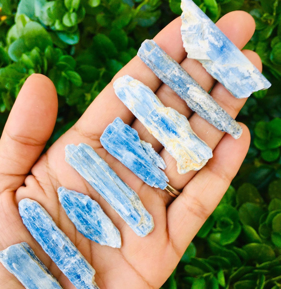 Kyanite Crystal (1) Rough Kyanite Blade, Raw Kyanite Stick, Blue Gray ...
