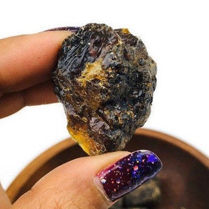Raw Amber (1) Rough Amber Stone Crystal Rock - Raw Mineral Specimen ...
