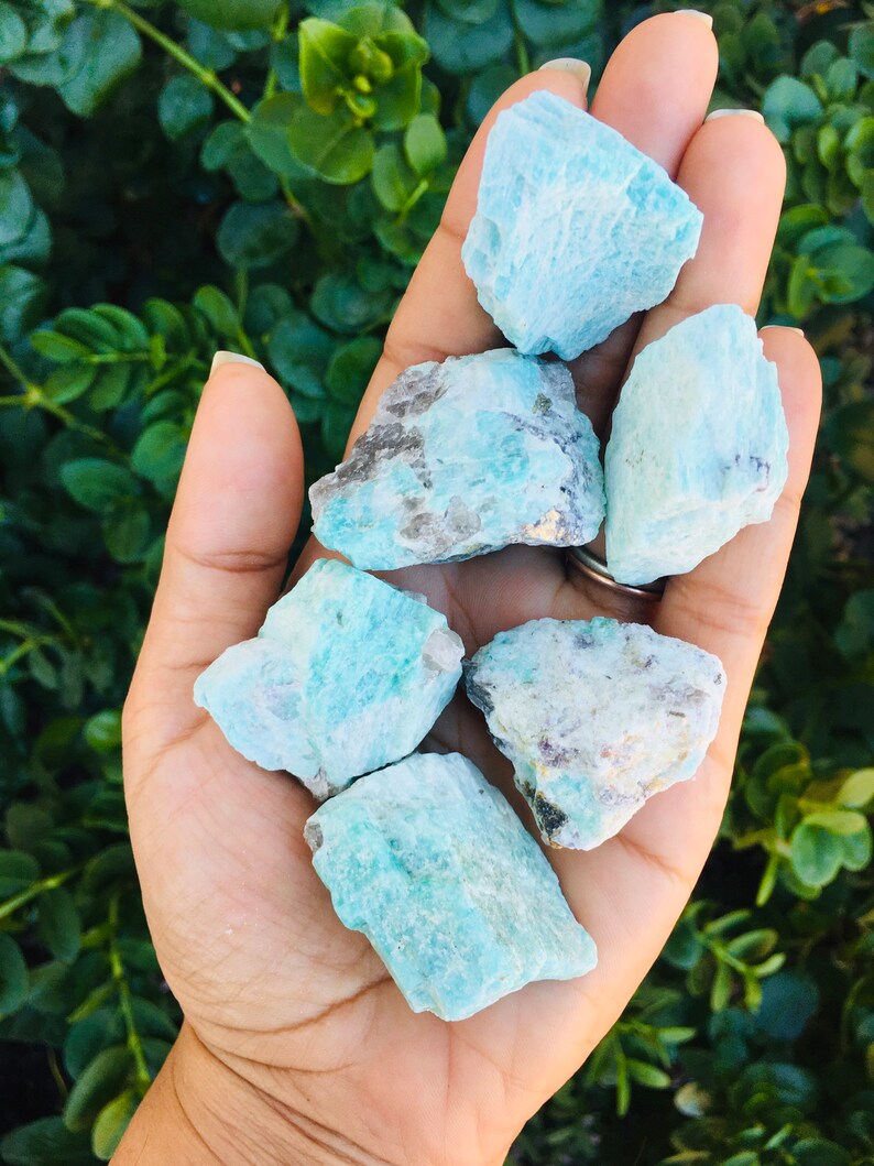 Amazonite Crystal 1 ONE Raw Amazonite Stone Rough | Etsy