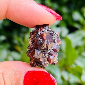Raw Garnet Crystal Cluster (10.0G) Red Orange Spessartine Garnet ...