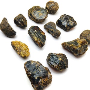 Raw Amber (1) Rough Amber Stone Crystal Rock - Raw Mineral Specimen ...