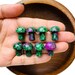 Ruby Zoisite Mushroom (1) Ruby Zoisite Crystal , Mini Mushroom XXS Pink Green Ruby Zoisite ...