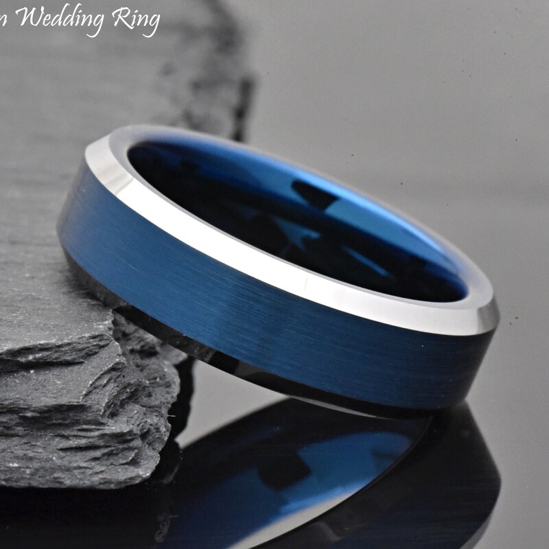 Blue Wedding Bands - Etsy