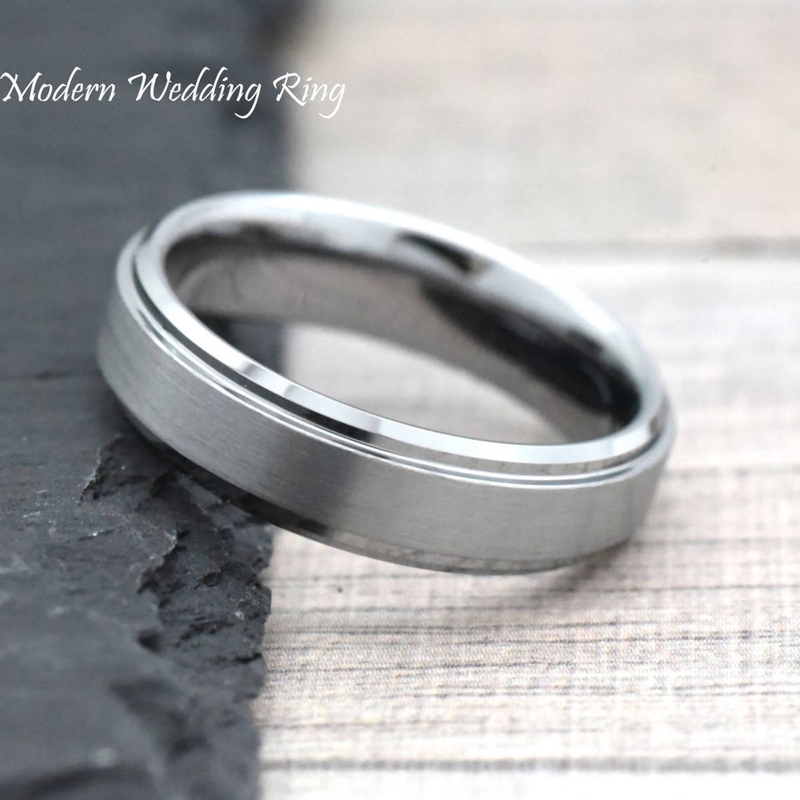 Unique Unisex Rings Mens Womens Ring Tungsten Wedding Bands | Etsy