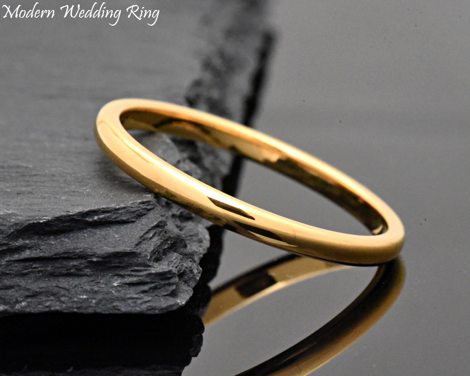 2mm Skinny Thin Stackable Wedding Ring Band Tungsten Carbide - Etsy
