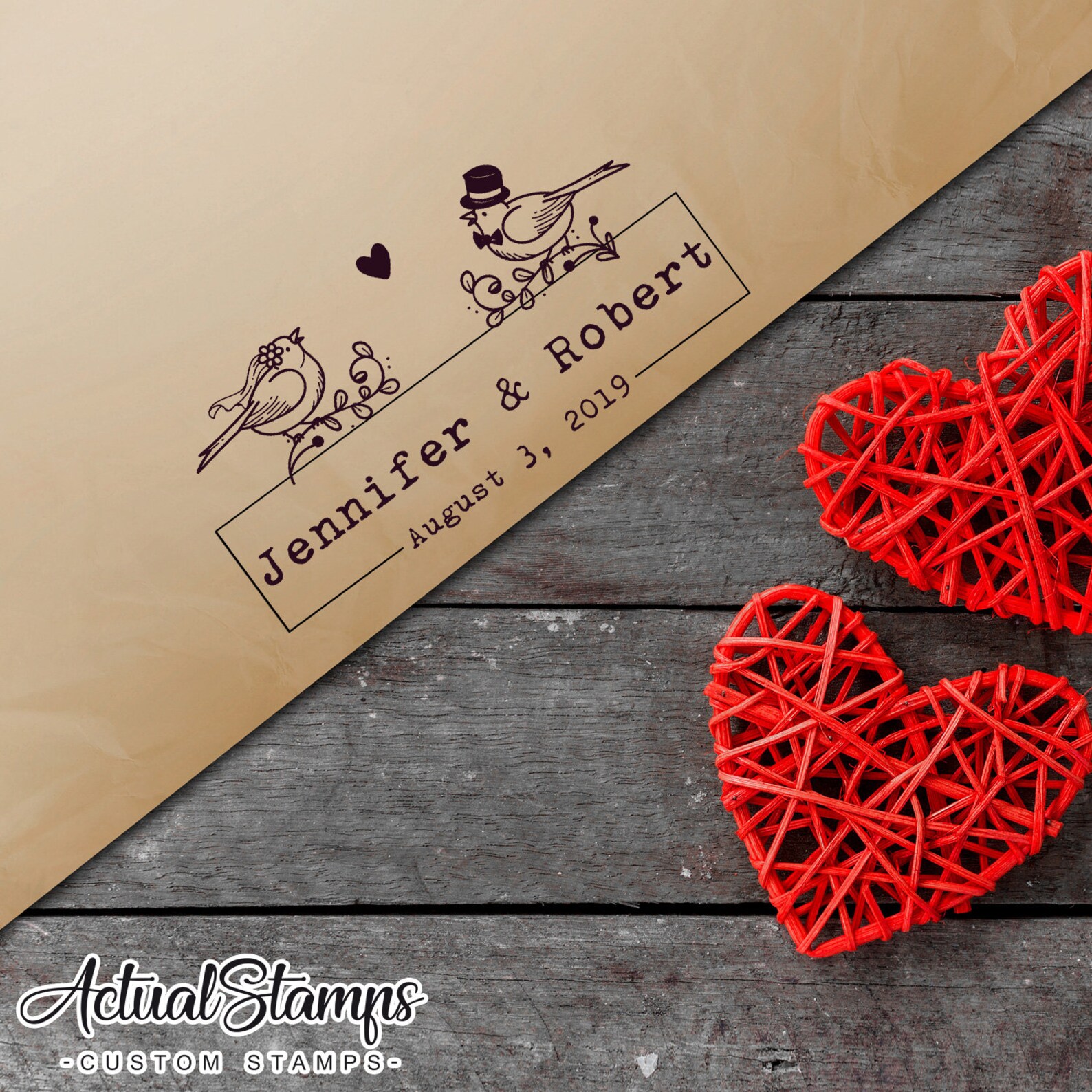 WEDDING STAMP Rubber Stamps Custom Stamp Wedding Stamps | Etsy