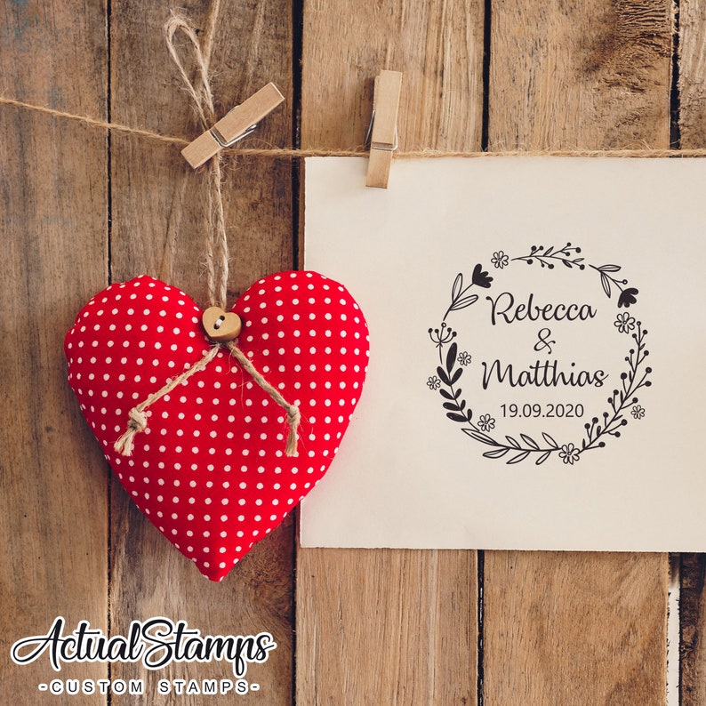 Sello Personalizado Boda Sello para Boda Sello Enlace | Etsy