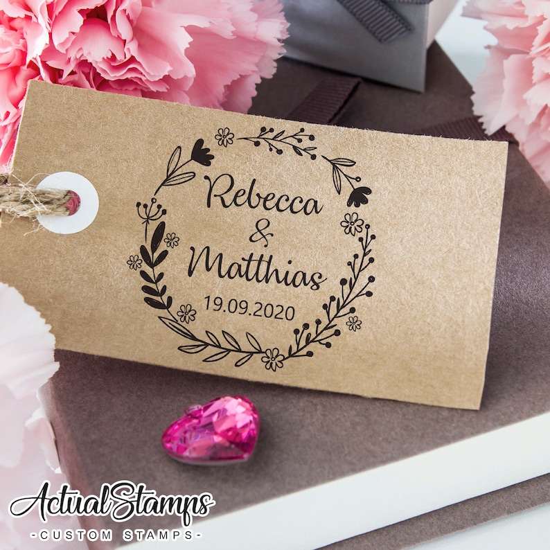 Sello Personalizado Boda Sello para Boda Sello Enlace | Etsy