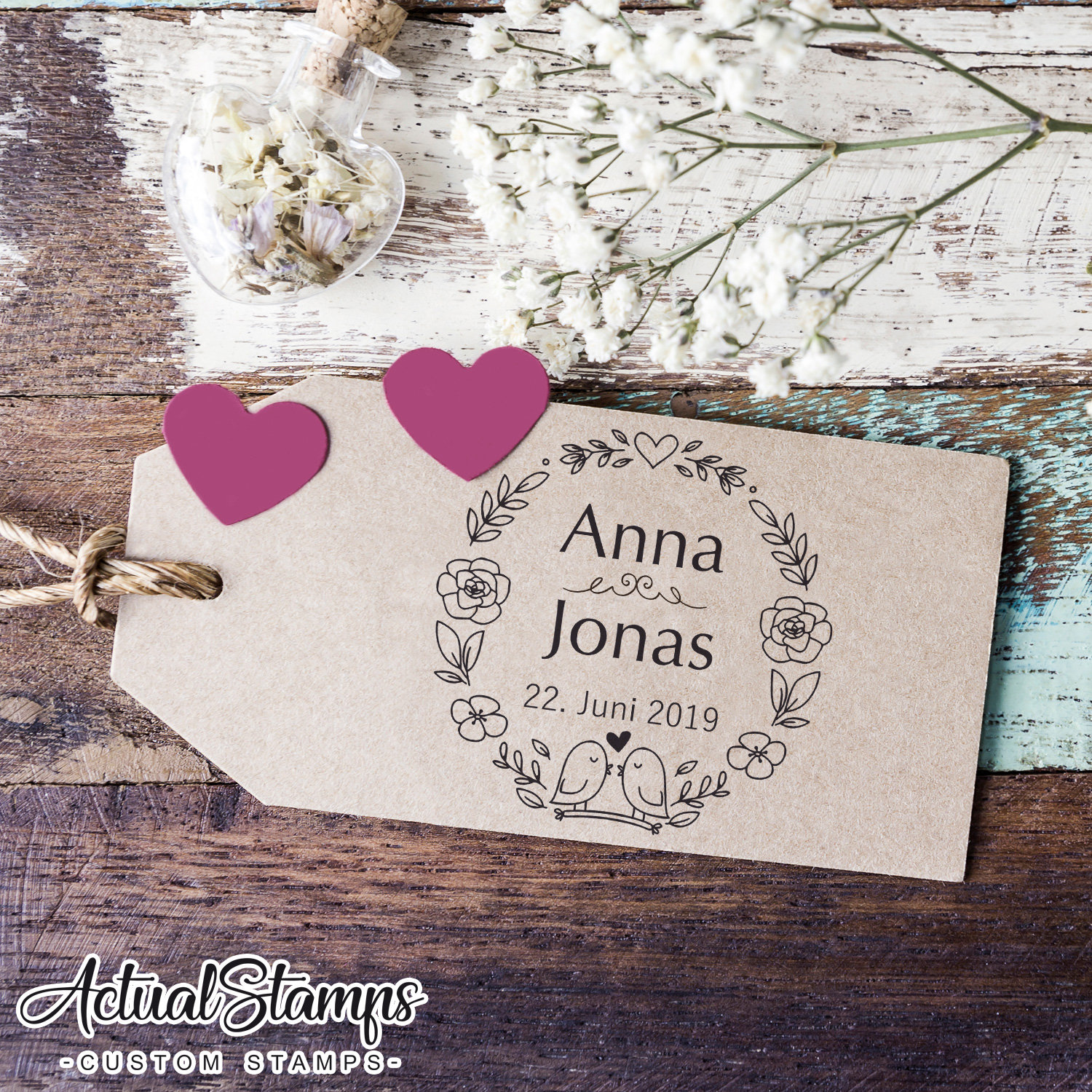 Sello Boda Sello para Boda Personalizado Sello Enlace - Etsy México