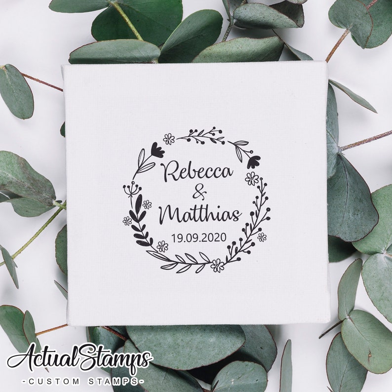 Sello Personalizado Boda Sello para Boda Sello Enlace | Etsy