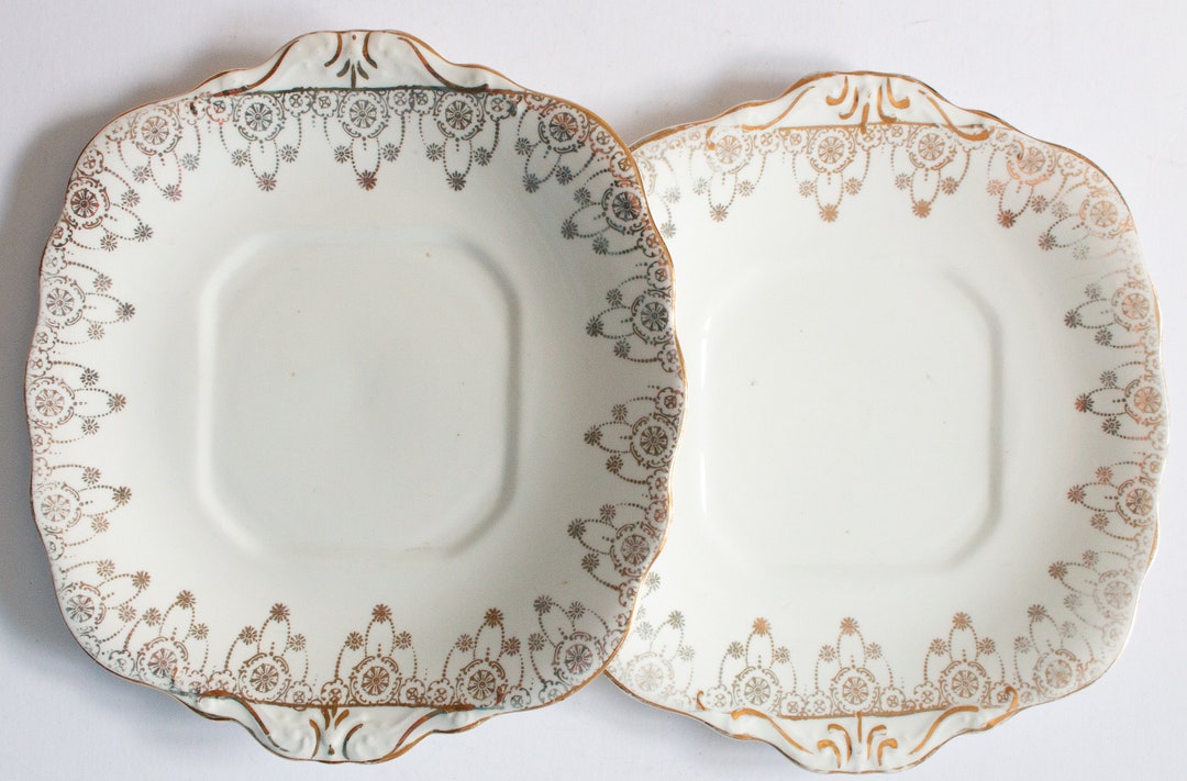 Sutherland Bone China 'pendant' Pattern Square Sandwich or Serving ...