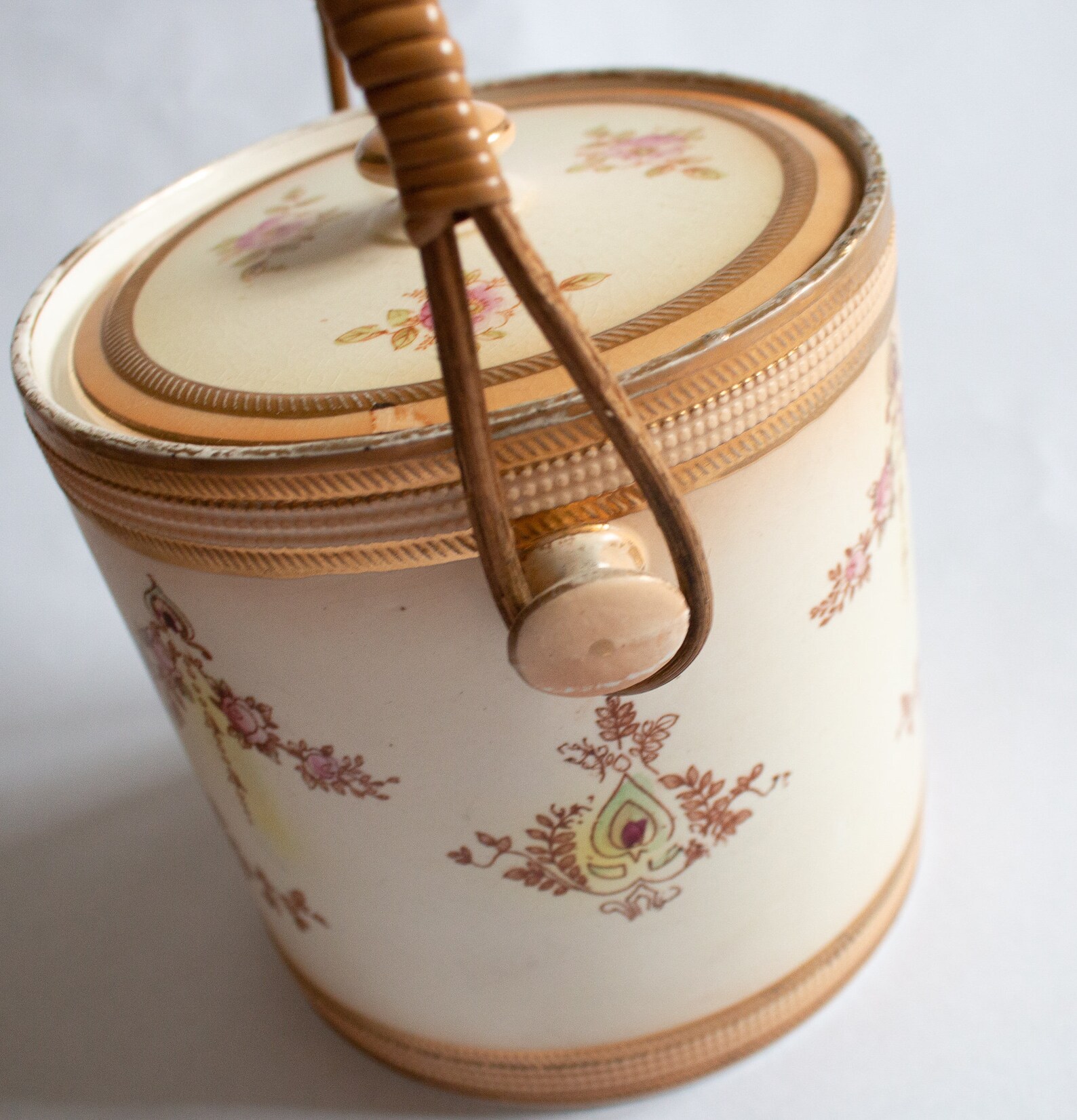 Vintage Devon Ware Stoke on Trent 'etna' Pattern Blushware Lidded ...