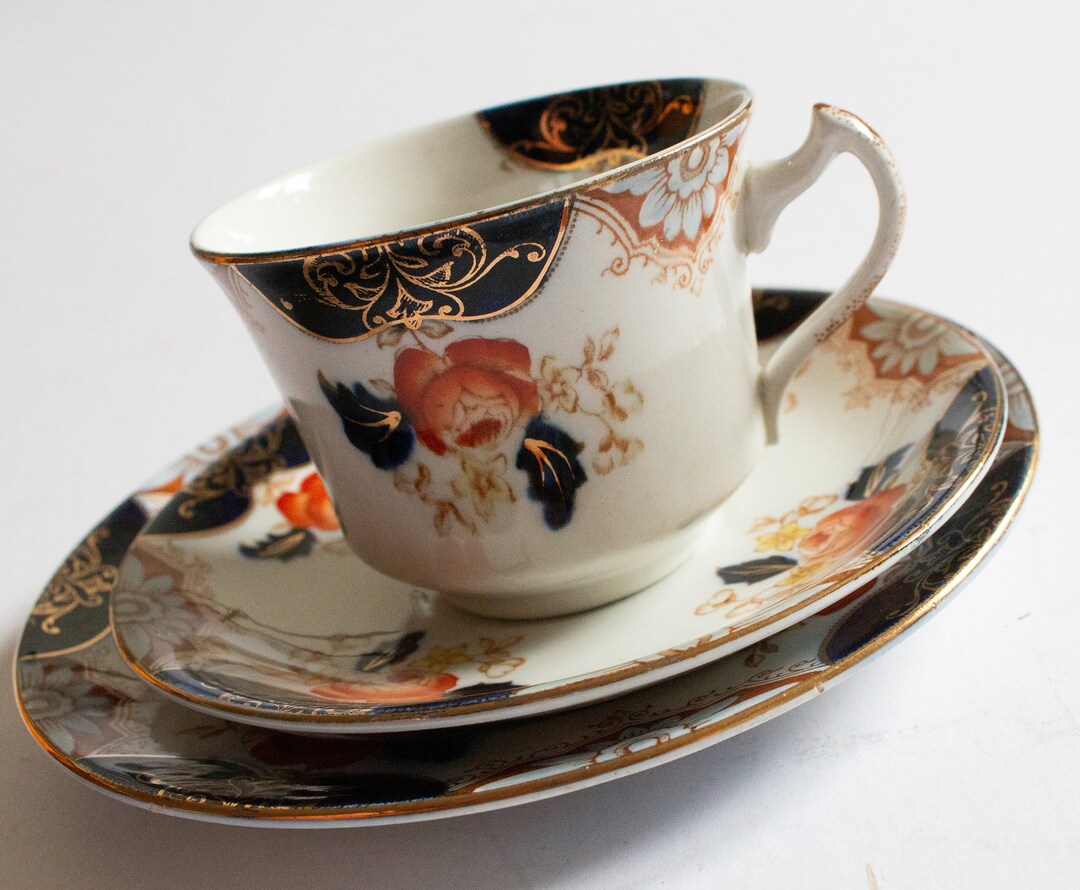 Wood & Sons 'julia' Pattern Floral Edwardian Teacup Trio, Vintage ...