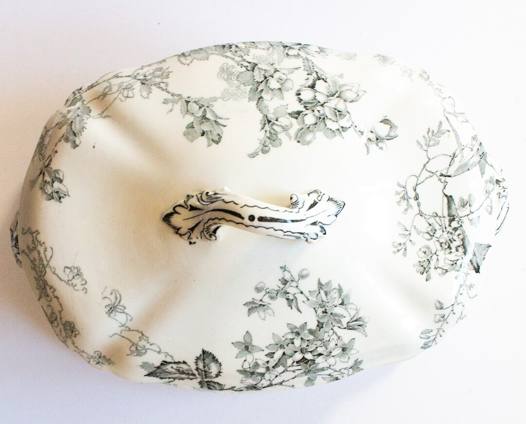 Royal Doulton Burlsem 'manly Beach' Pattern Blue Black and White Dinner ...