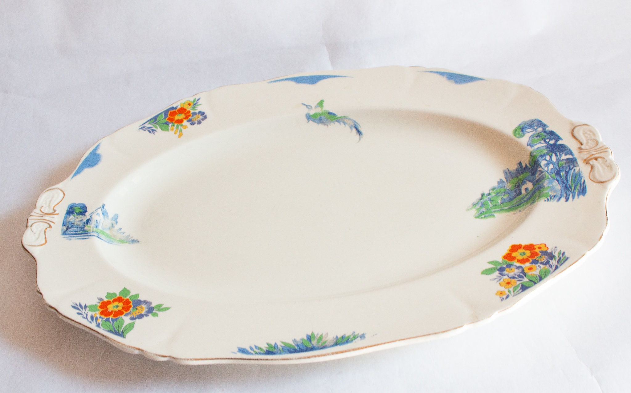 Alfred Meakin 'harmony Shape' Oval Serving Platter - Etsy UK