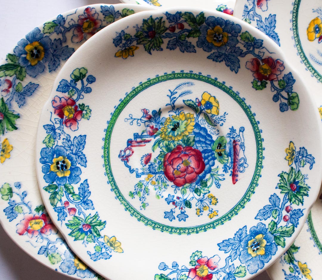 Mason's Ironstone 'strathmore' Pattern Saucers (6), Vintage Teatime - Etsy