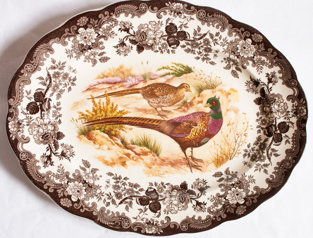 Royal Worcester Palissy England 'game Series' Pattern Large Brown and ...