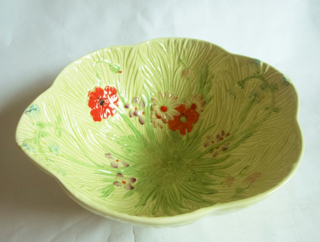 Vintage Beswick Ware Majolica Cabbage Bowl, Art Deco Bowl, Vintage ...