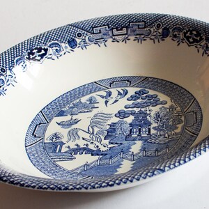 Barratt's Staffordshire 'willow' Pattern Blue and White Transferware ...