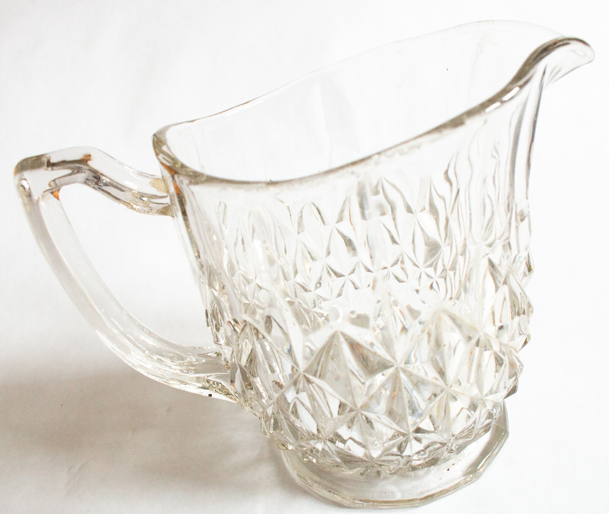 Vintage Footed Pressed Glass Pitcher or Jug Vintage Glass | Etsy