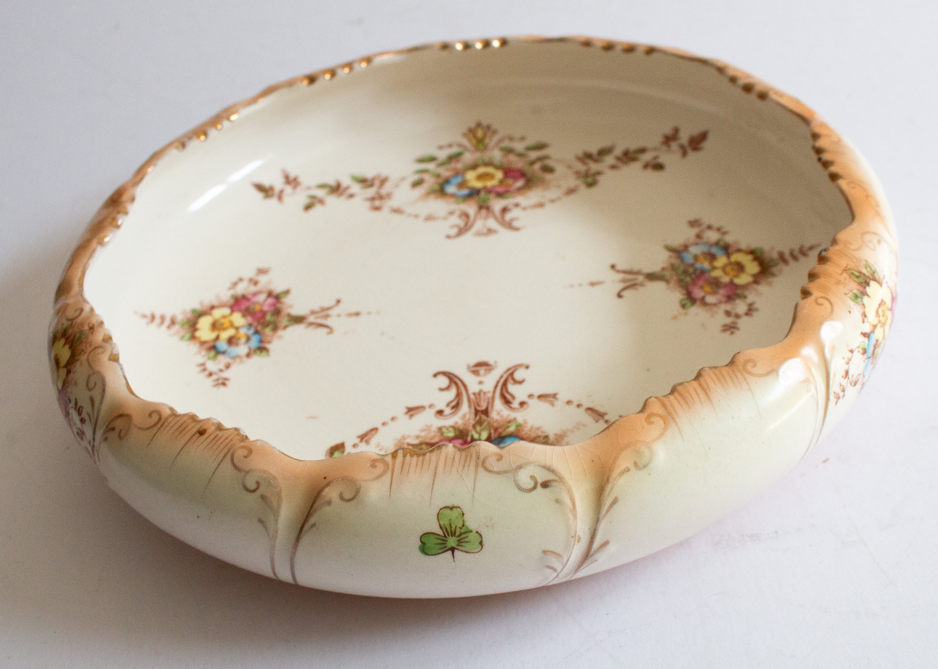 Crown Devon Fieldings Stoke on Trent 'briar' Pattern Blushware Dish ...